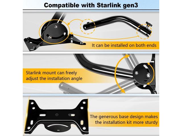 MSAFF Starlink Flat High Performance Pipe Adapter + Starlink 320W GigE ...