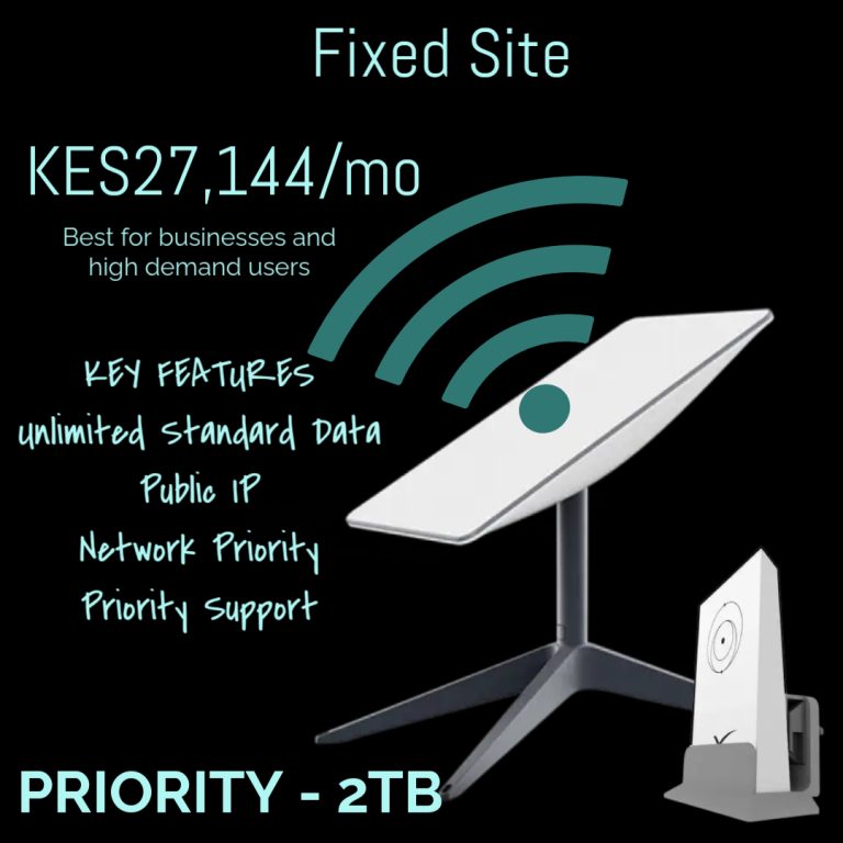 STARLINK FIXED SITE PRIORITY - 2TB | +254724572514