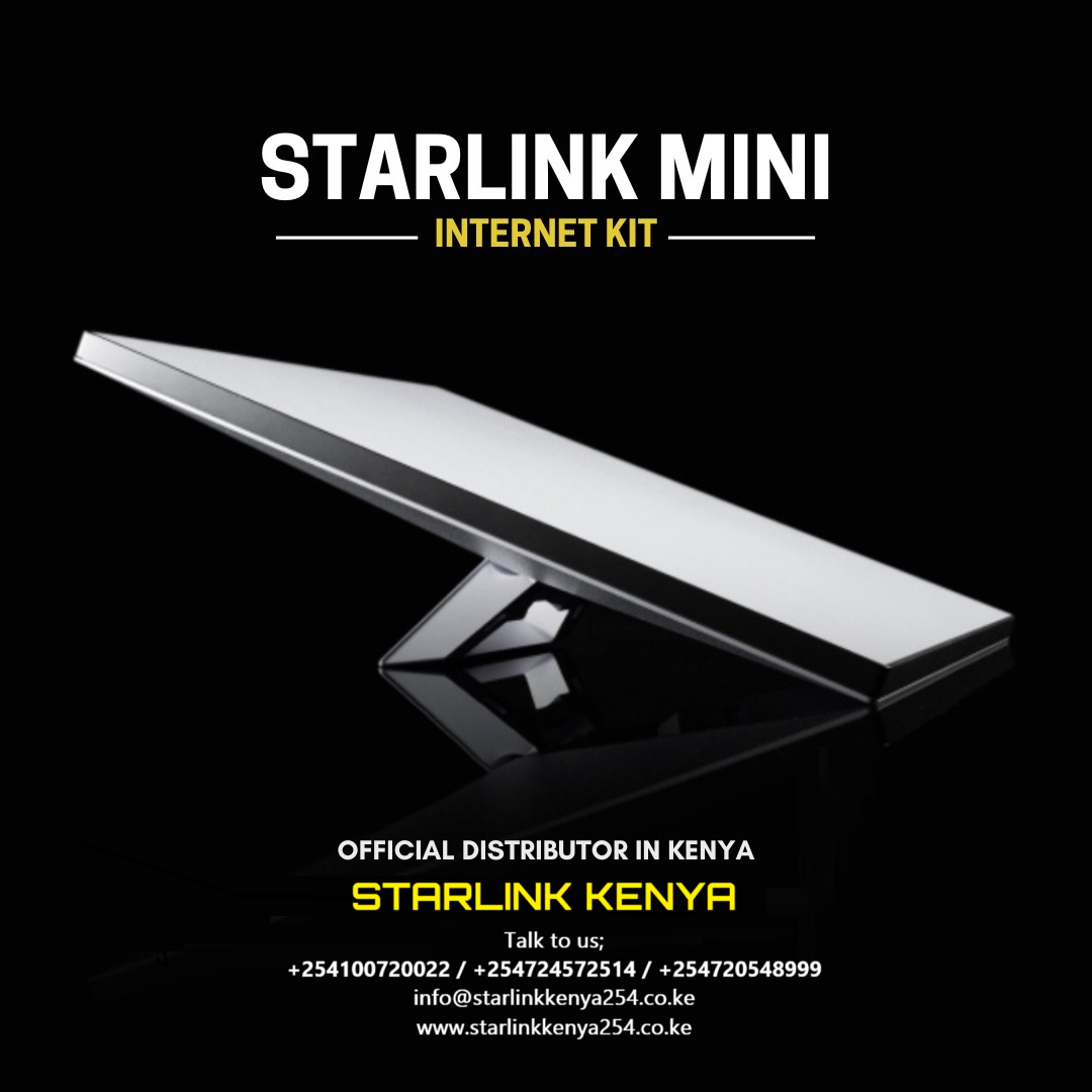 SpaceX Starlink Mini Satellite Dish High Speed Low Latency Internet